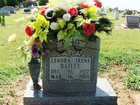 Lenora Irene Millner Bailey 1932 2003 Find A Grave Memorial