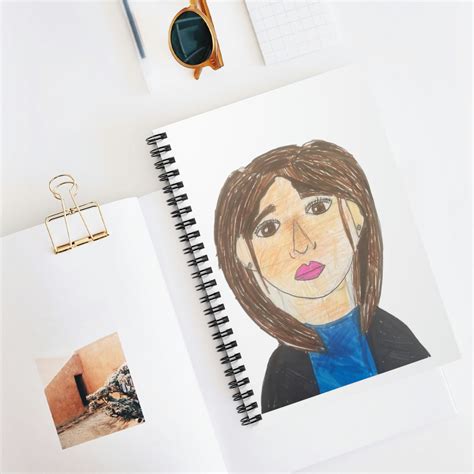 spiral notebook ruled line daphne gallery