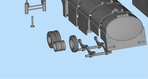 Fuel Tanker Trailer For Truck From The Movie Duel 3D Model 3D Printable