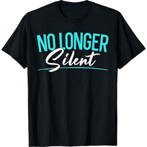 No Longer Silent Sexual Assault Awareness Stop The Violence T Shirt