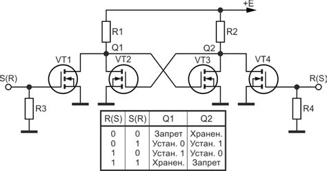 Rs trigger на транзисторах