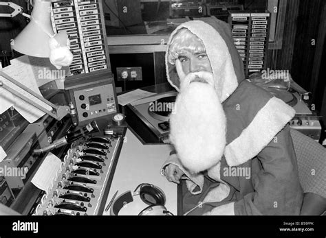 Radio One Disc Jockey Noel Edmonds Dressed As Father Christmas On His Breakfast Show December