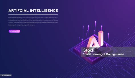 인공 지능 기계 학습 Ai 미래 기술 아트워크 광업 아이소메트릭 신경망 기계 프로그래밍 및 반응형 웹 배너를 위한 데이터 딥
