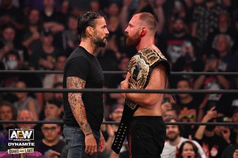 Jon Moxley Vs Cm Punk Aew Championship Unification Match Scheduled For