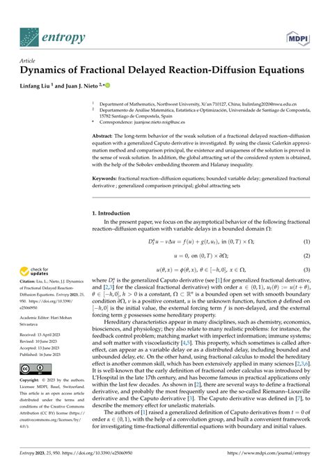 Pdf Dynamics Of Fractional Delayed Reaction Diffusion Equations