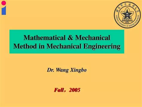 Ppt Dr Wang Xingbo Fall ， 2005 Powerpoint Presentation Free