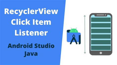 Recyclerview Item Click Listener Android Studio Java YouTube