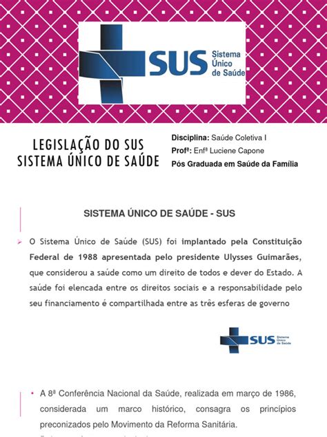 Legislação Do Sus Pdf Governo Sistema De Saúde