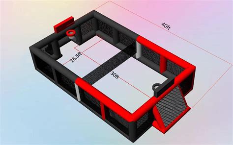 Portable Inflatable Sports Court Inflatable Soccer
