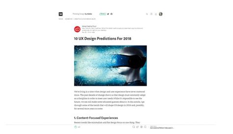 Single Column Website Blog Platforms Layout Website Design