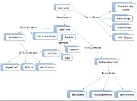 Mapa Conceptual Seres Vivos Y Su Reino