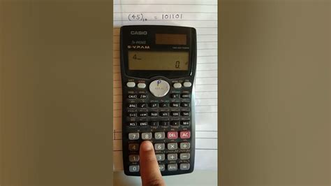 How To Convert Decimal Number To Binary Number In Scientific Calculator