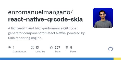 Github Enzomanuelmanganoreact Native Qrcode Skia A Lightweight And