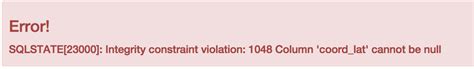 Integrity Constraint Violation Null Mysql Stack Overflow