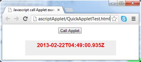 How To Call Java Applet S Methods And Variables From Javascript