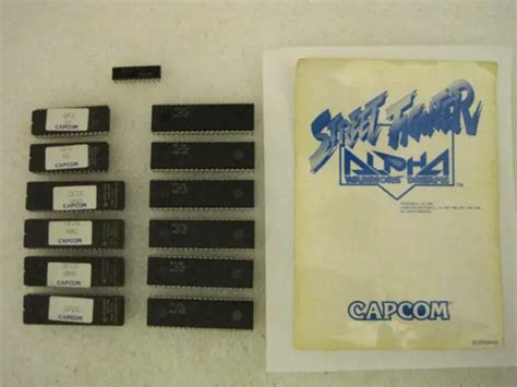 Capcom Cps2 Street Fighter Alpha Original Romset And Sticker Pld Eur