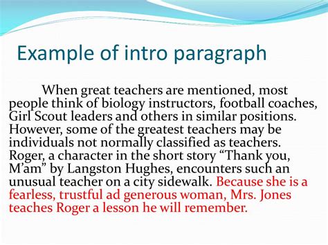 Ppt Introduction Paragraph And Thesis Statement Powerpoint