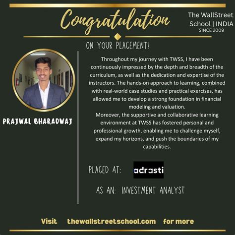 Prajwal Bharadwaj On Linkedin Financialanalysis Twss