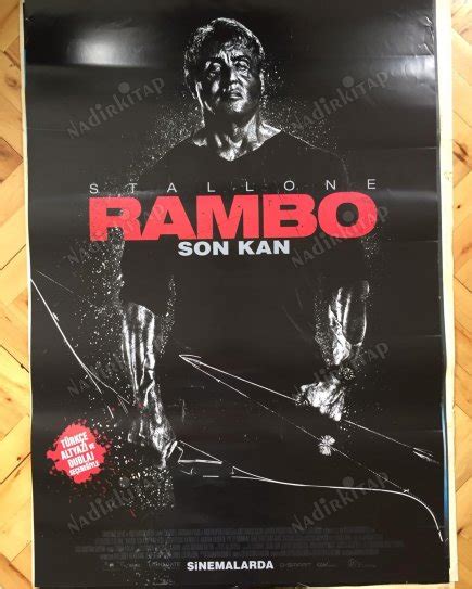 Rambo Son Kan Fİlm AfİŞİ Sylvester Stallone Nadir Kitap