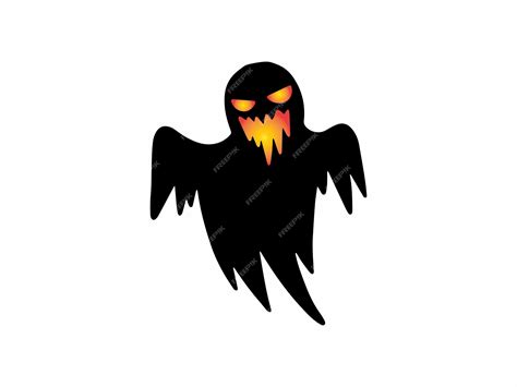 Premium Vector Halloween Ghost Scary Silhouette Illustration