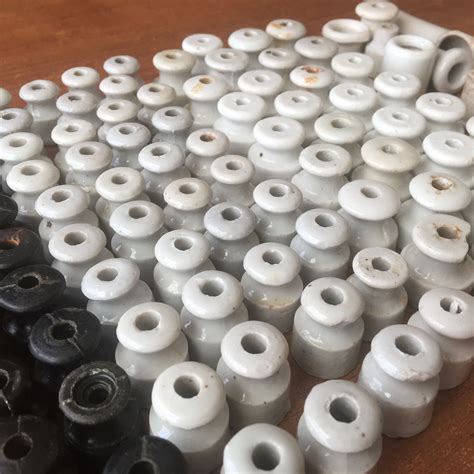 Antique Ceramic Electrical Insulators Vintage Bakelite Insulator