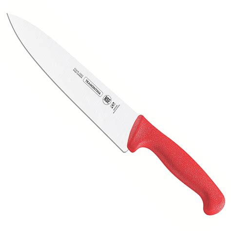 Cuchillo Carnicero Para Chef Tramontina 12 Pulgadas Rojo