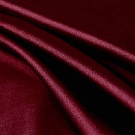 Payton BURGUNDY Faux Silk Stretch Charmeuse Satin Fabric By The Yard