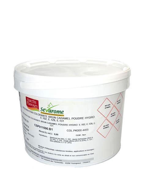 Colorant Alimentaire Brun Caramel Poudre Hydrosoluble Professionnel