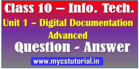 Class 10 Info Tech Electronic Spreadsheet Advanced Session 1 Analyse