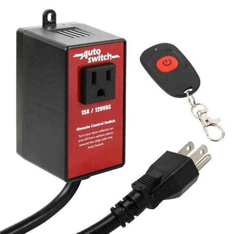 Oskool 120v Wireless Remote Control For Dust Collector Starter Outlet