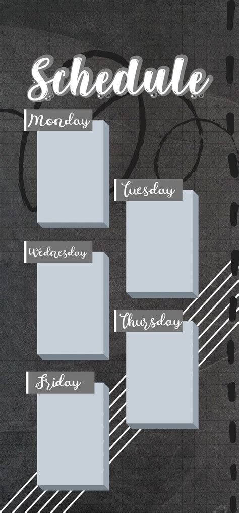 Schedule Template Artofit