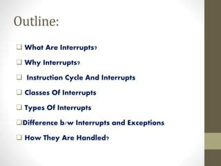 Interrupts Ppt PPTX