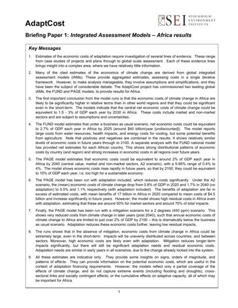 Integrated Assessment Models