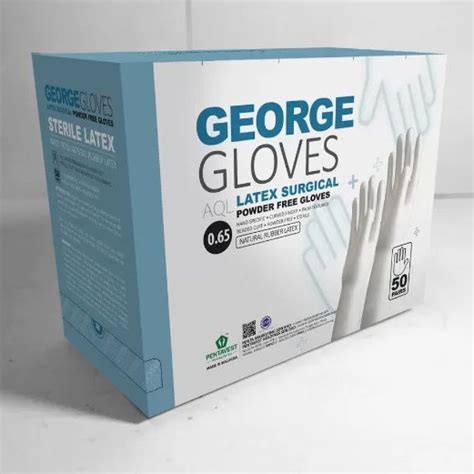 Latex Gloves George Pentavest Holdings Sdn Bhd Surgical Sterile Box Of 50