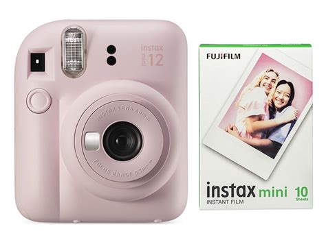 Ripley COMBO CÁMARA INSTANTÁNEA FUJI INSTAX MINI 12 PINK FILM 10