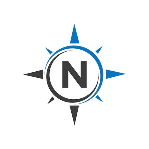 Premium Vector Compass Logo Design On Letter N Concept Letter N