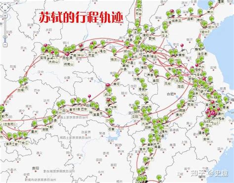 李白、苏轼一生的行程轨迹，秒杀很多现代人 知乎