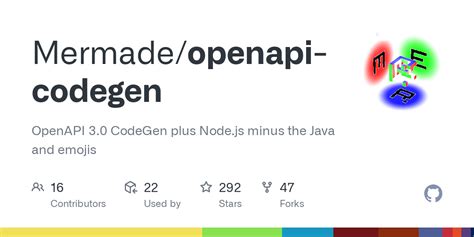 GitHub Mermade Openapi Codegen OpenAPI CodeGen Plus Node Js Minus The Java And Emojis