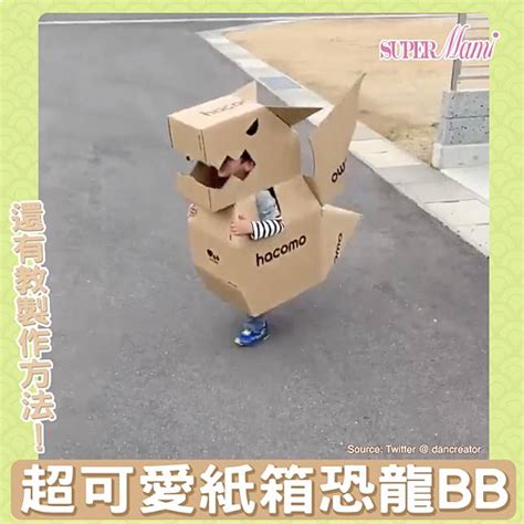 【mamibb開心趣趣】超可愛紙箱恐龍bb Supermami Line Today
