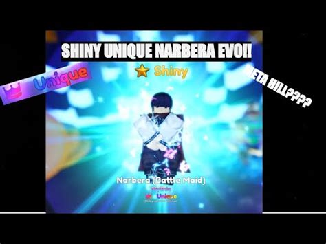 SHOWCASE ANIME ADVENTURE EVO NARBERA BATTLEMAID SHINY UNIQUE YouTube