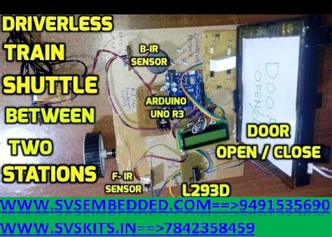 Automatic Driverless Train Shuttle Between Two Stations Using Arduino Uno Svskits