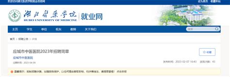 2023年湖北孝感应城市中医医院招聘23人简章