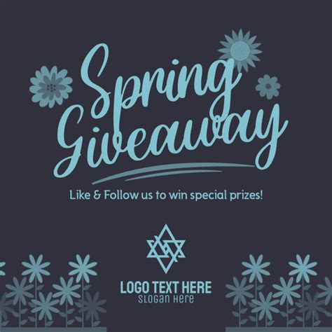 Hello Spring Giveaway Instagram Post Brandcrowd Instagram Post Maker
