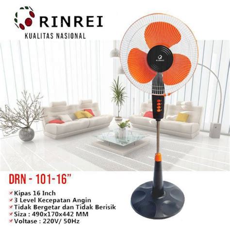 Jual Stand Fan Kipas Angin Berdiri 16 Inch Kingston Rinrei Shopee