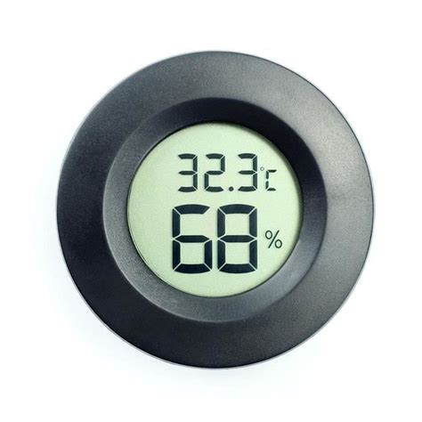 Mini Thermomètre Électronique Rond Lcd Hygromètre D Intérieur