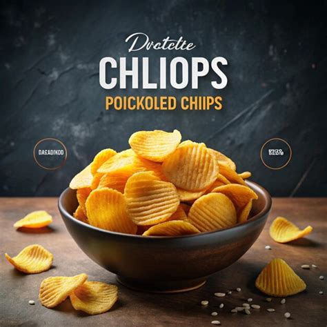 Chips Social Media Poster Design Premium Ai Generated Image