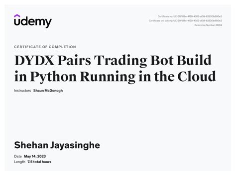 Jayasinghe Shehan On Linkedin Udemy Course Completion Certificate