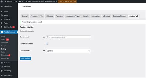 Woocommerce Add Custom Tab Woocommerce Settings Page