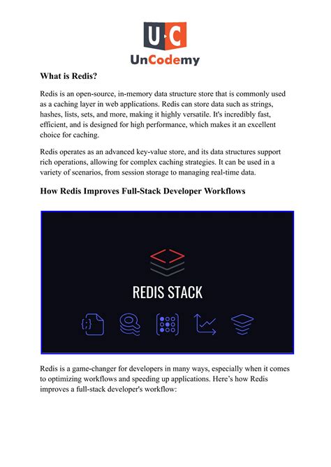What Is Caching And How Does Redis Improve Full Stack Developer Workflows Pdf