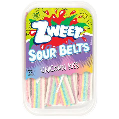 Unicorn Kiss Sour Belts 10 Oz Zweet Zweet Shop